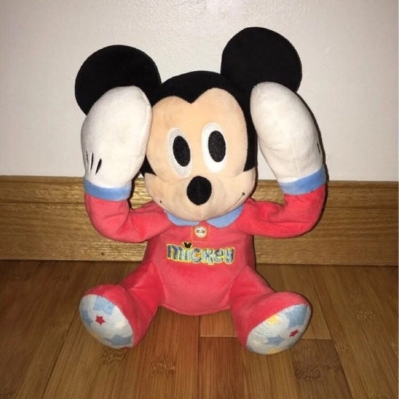 Disney | Toys | Disney Peeka Boo Baby Mickey Plush | Poshmark